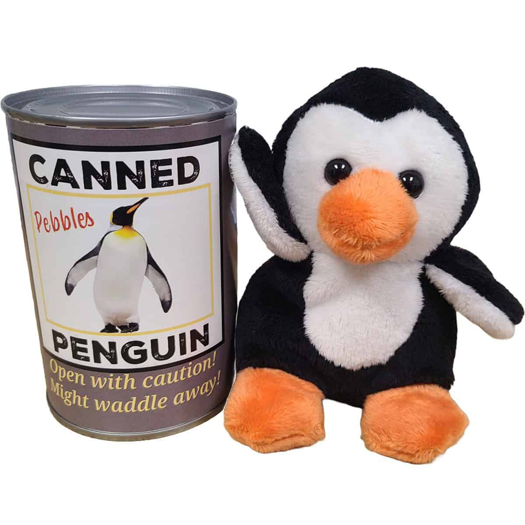 Canned Stuffed Penguin